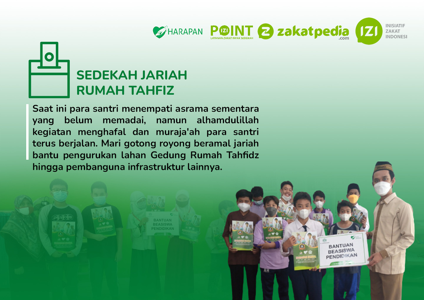 Zakatpedia Sedekah Jariah Pembangunan Rumah Tahfidz Nurul Qur'an